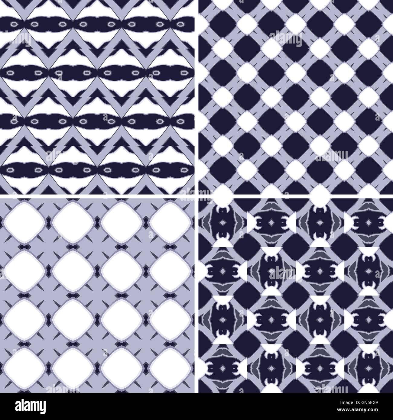 Dark seamless patterns Stock Vector Images - Alamy