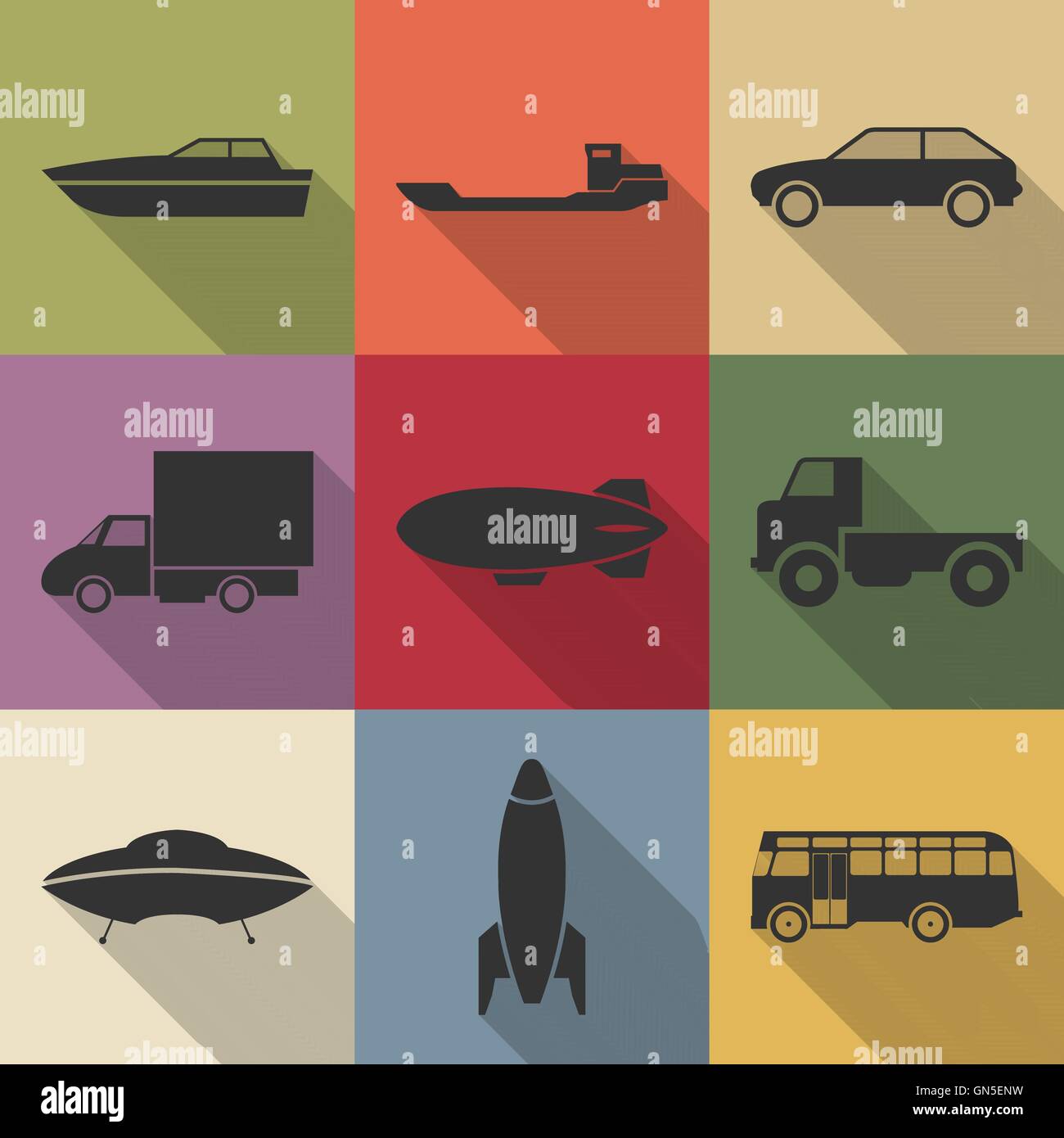 Transport icons, vector illustration Stock Vector Image & Art - Alamy