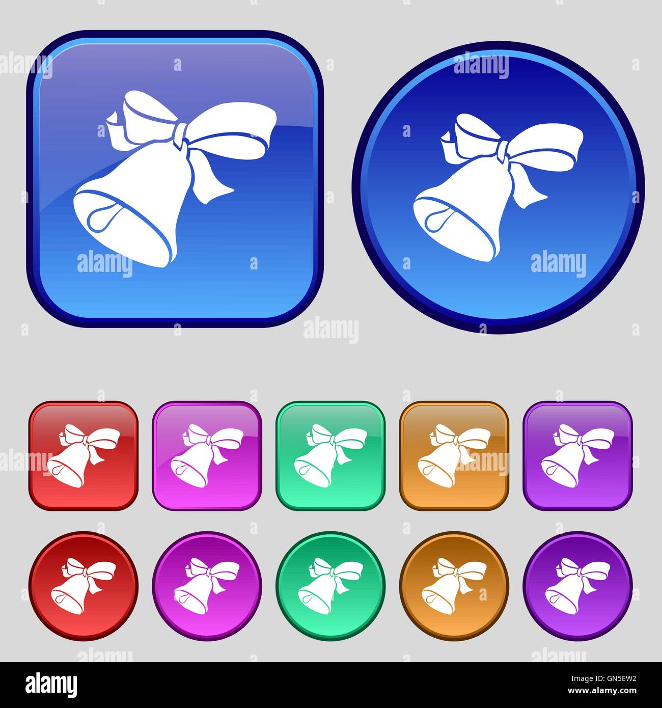 Vintage door bell buttons Stock Vector Images - Alamy