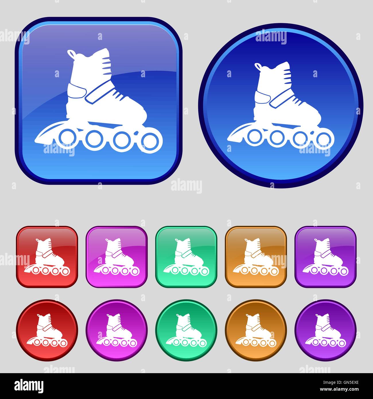 Roller skate design hi-res stock photography and images - Alamy