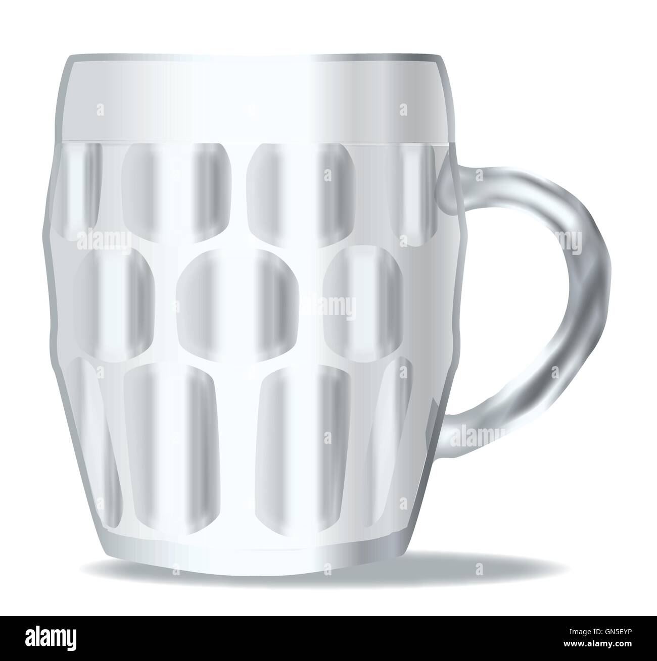 Empty Beer Glass Vector