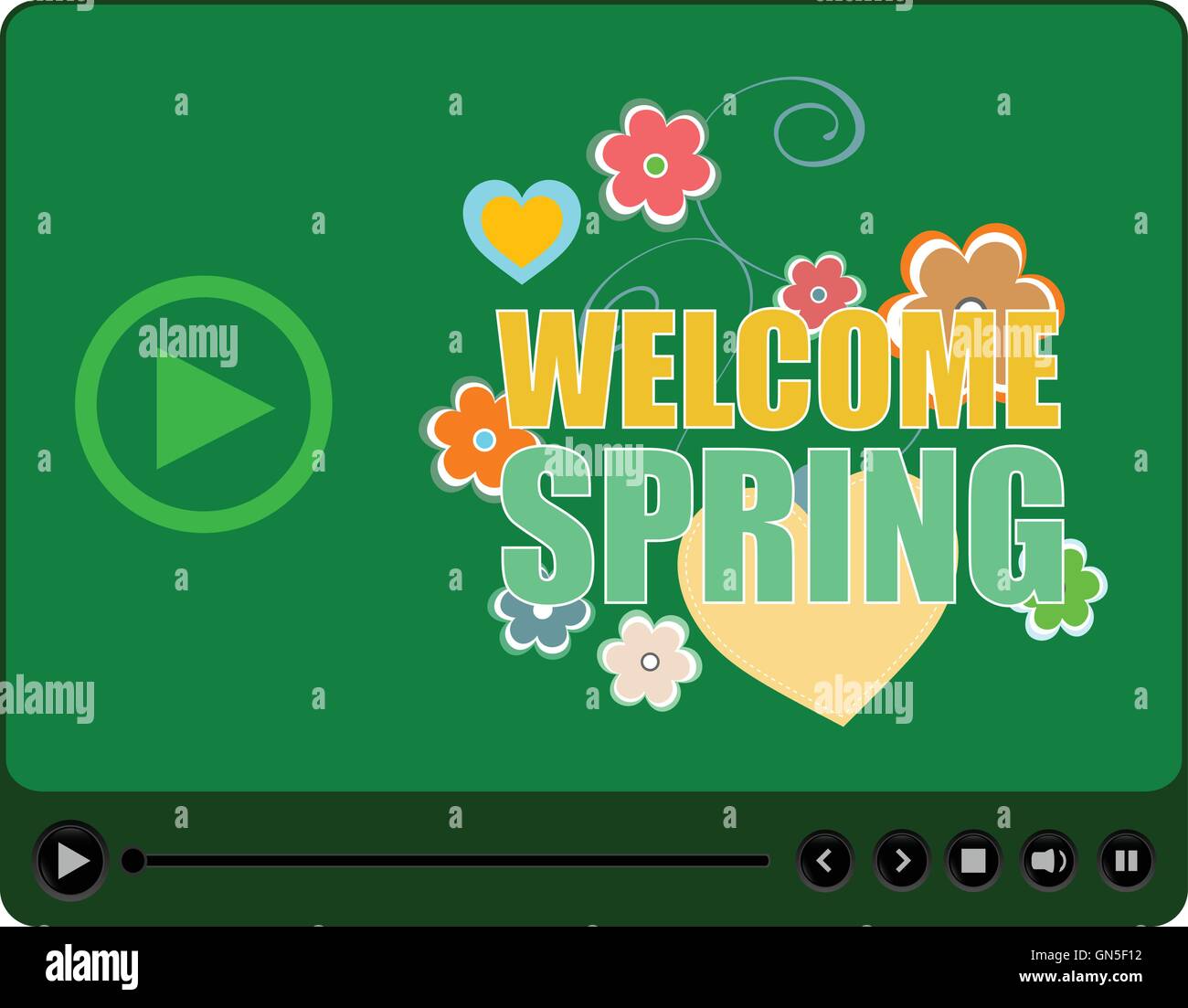 Welcome Spring Holiday Card. Welcome Spring Vector. Welcome Spring ...