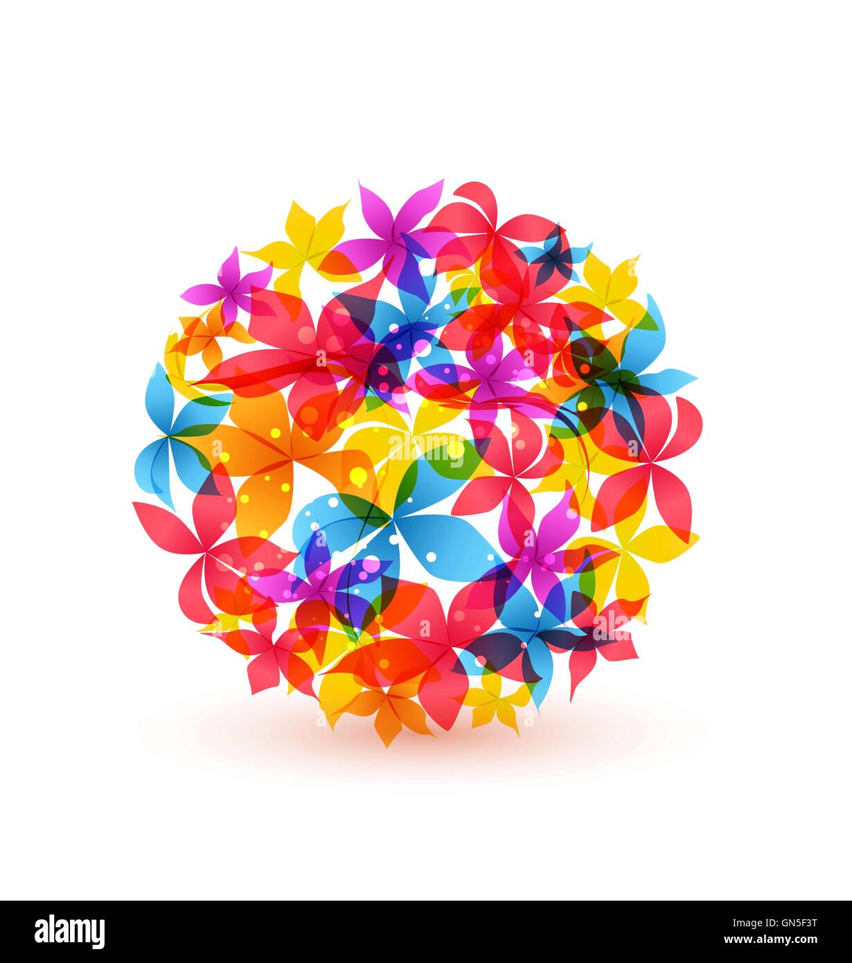 Vector abstract colorful flowers Stock Vector Image & Art - Alamy
