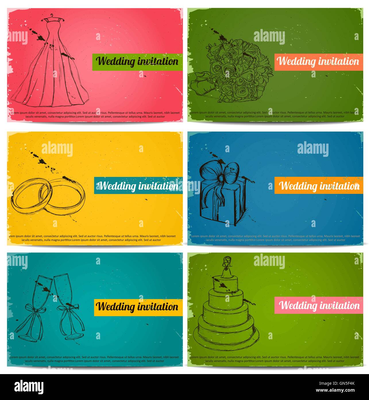 Wedding silhouette set Stock Vector Images - Alamy