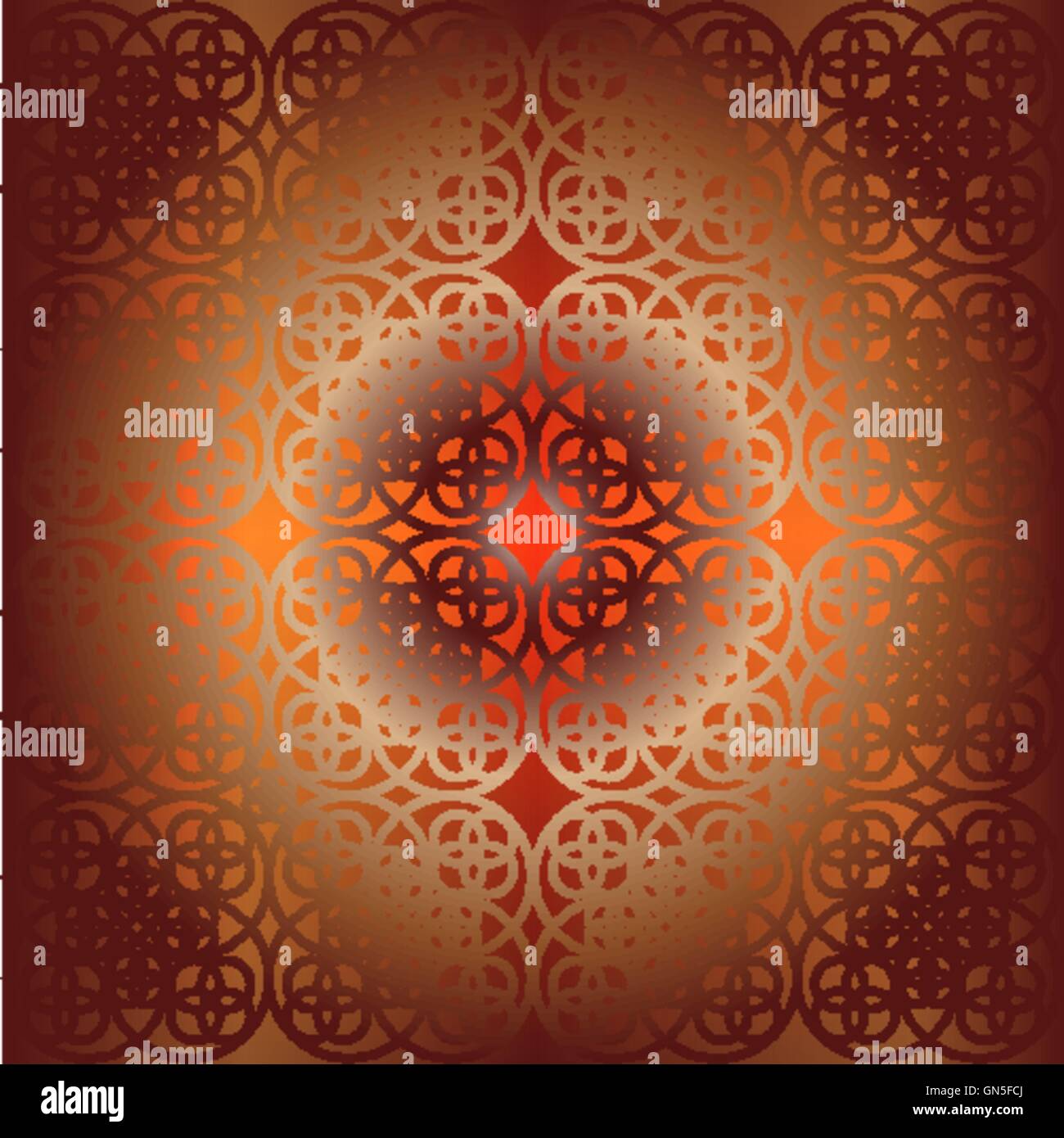 Vector square flower pattern symmetrical Stock Vector Image & Art - Alamy