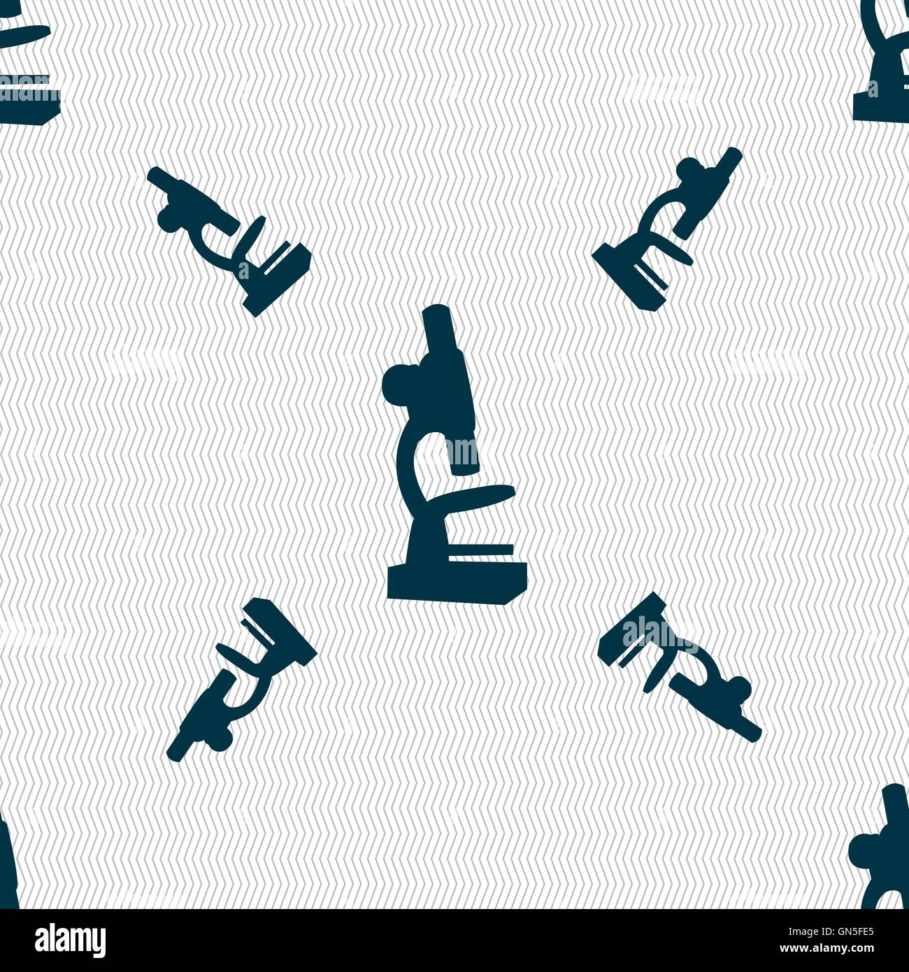 Laboratory microscope equipment pictogram vector hi-res stock ...