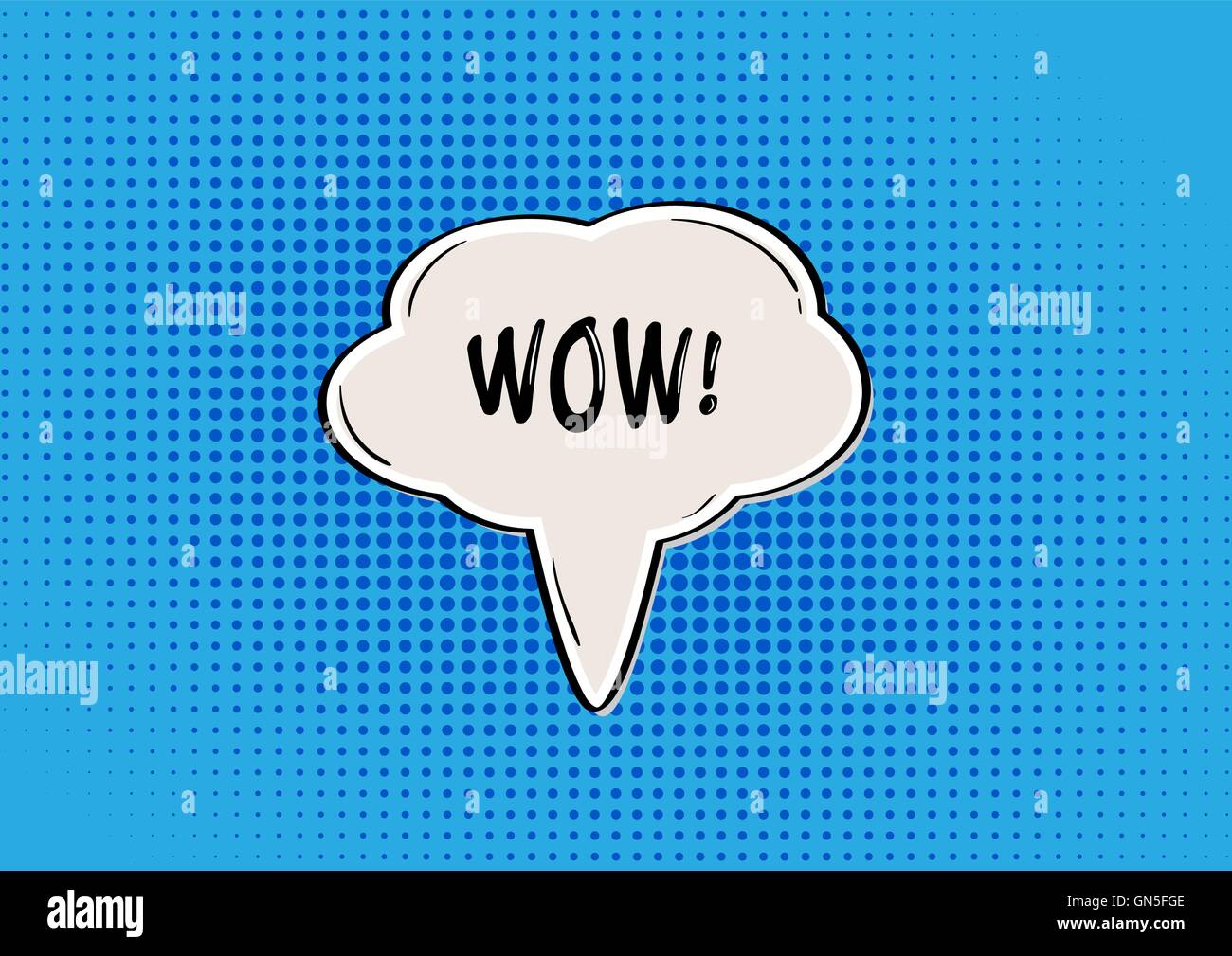 WOW comic bubble Stock Vector Image & Art - Alamy