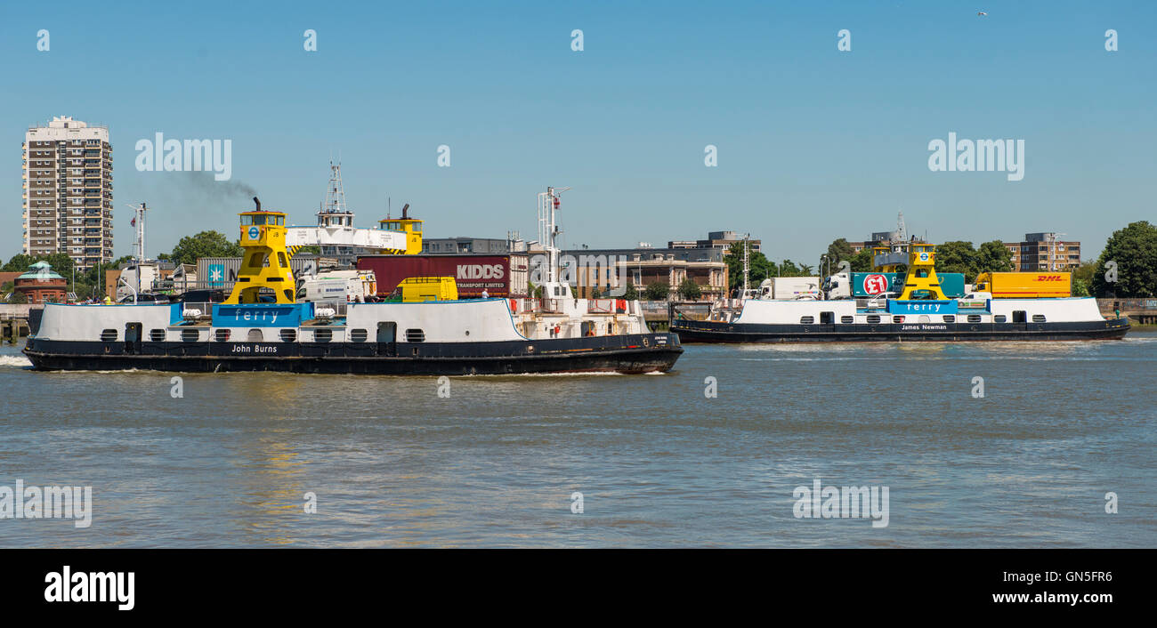 The Woolwich Ferry Stock Photo - Alamy