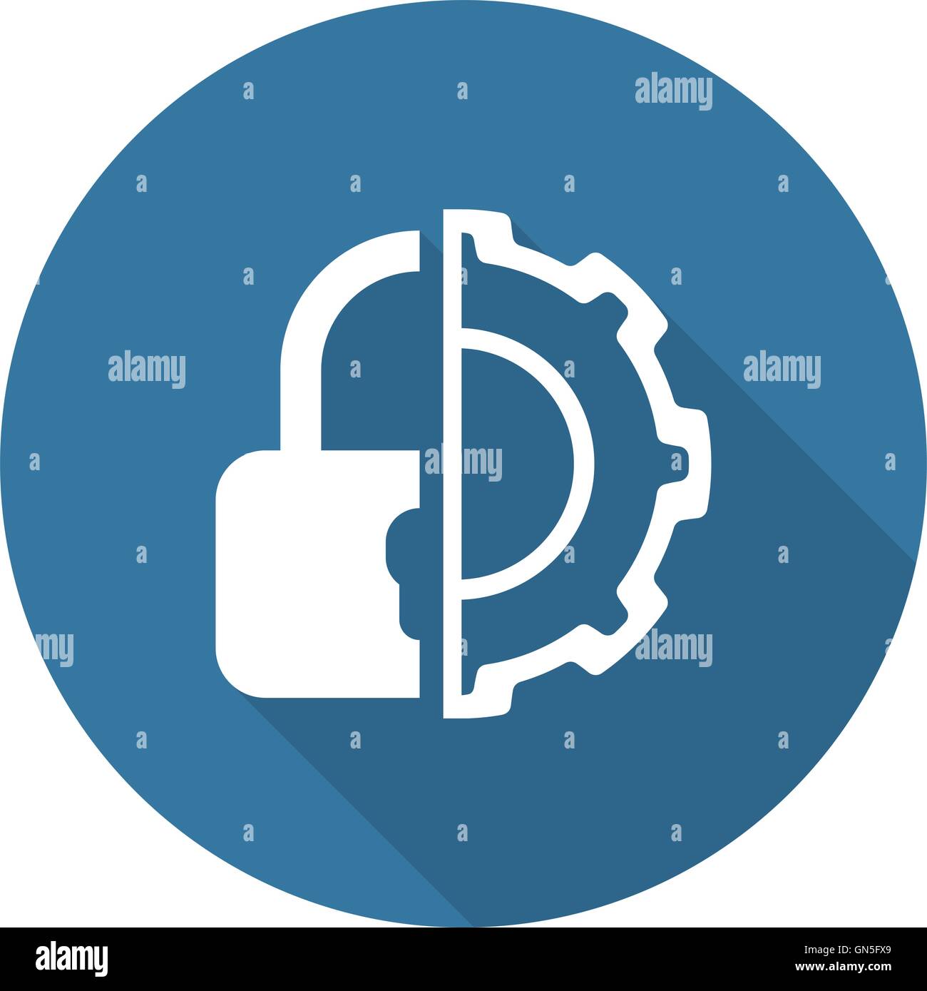 Security Settings Icon. Flat Design Stock Vector Image & Art - Alamy