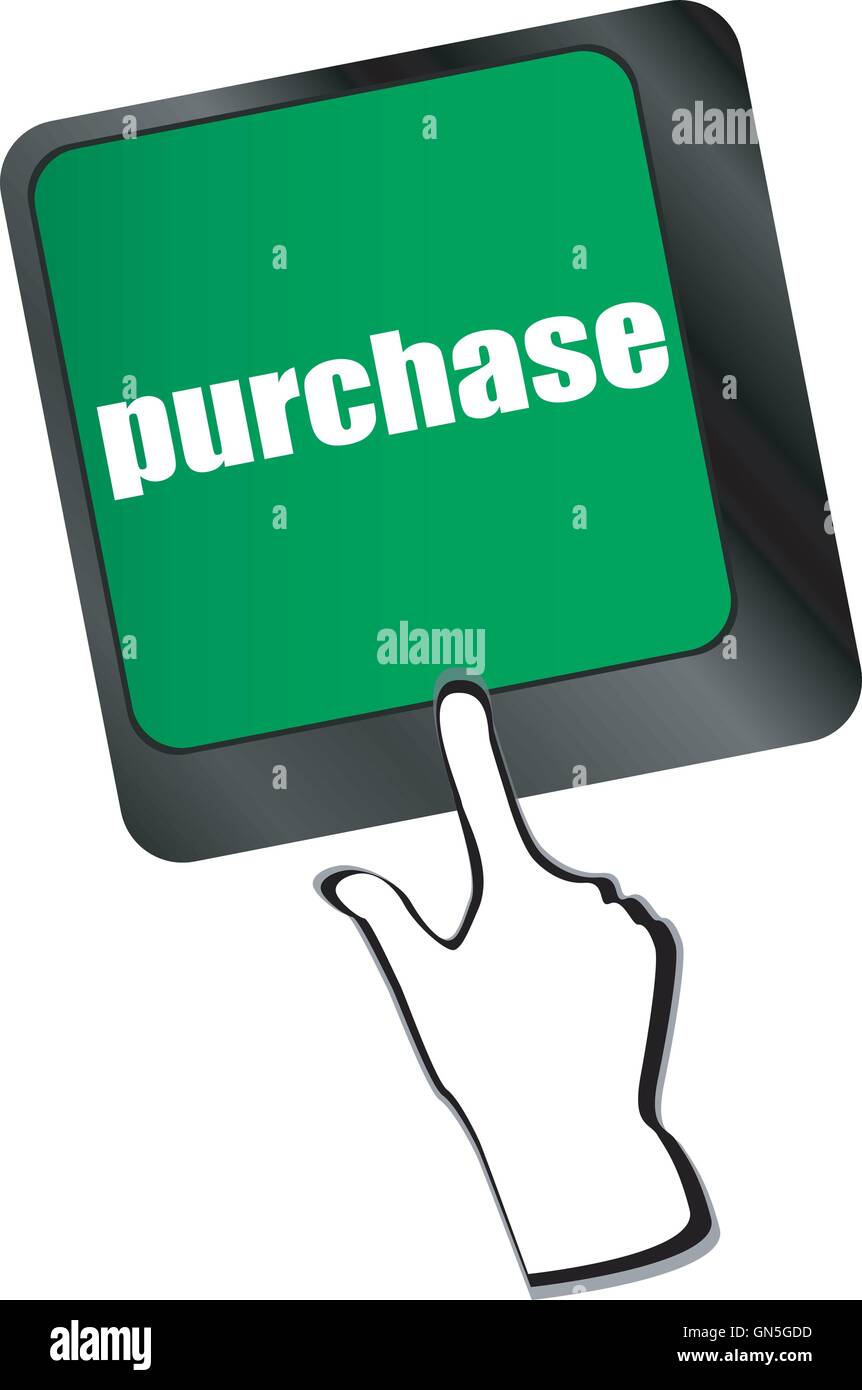 purchase key in place of enter keyboard button Stock Vector Image & Art ...