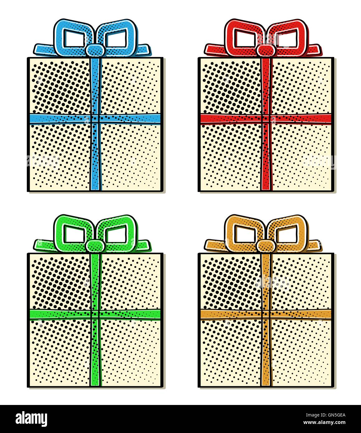 collection of comic gifts Stock Vector Image & Art - Alamy