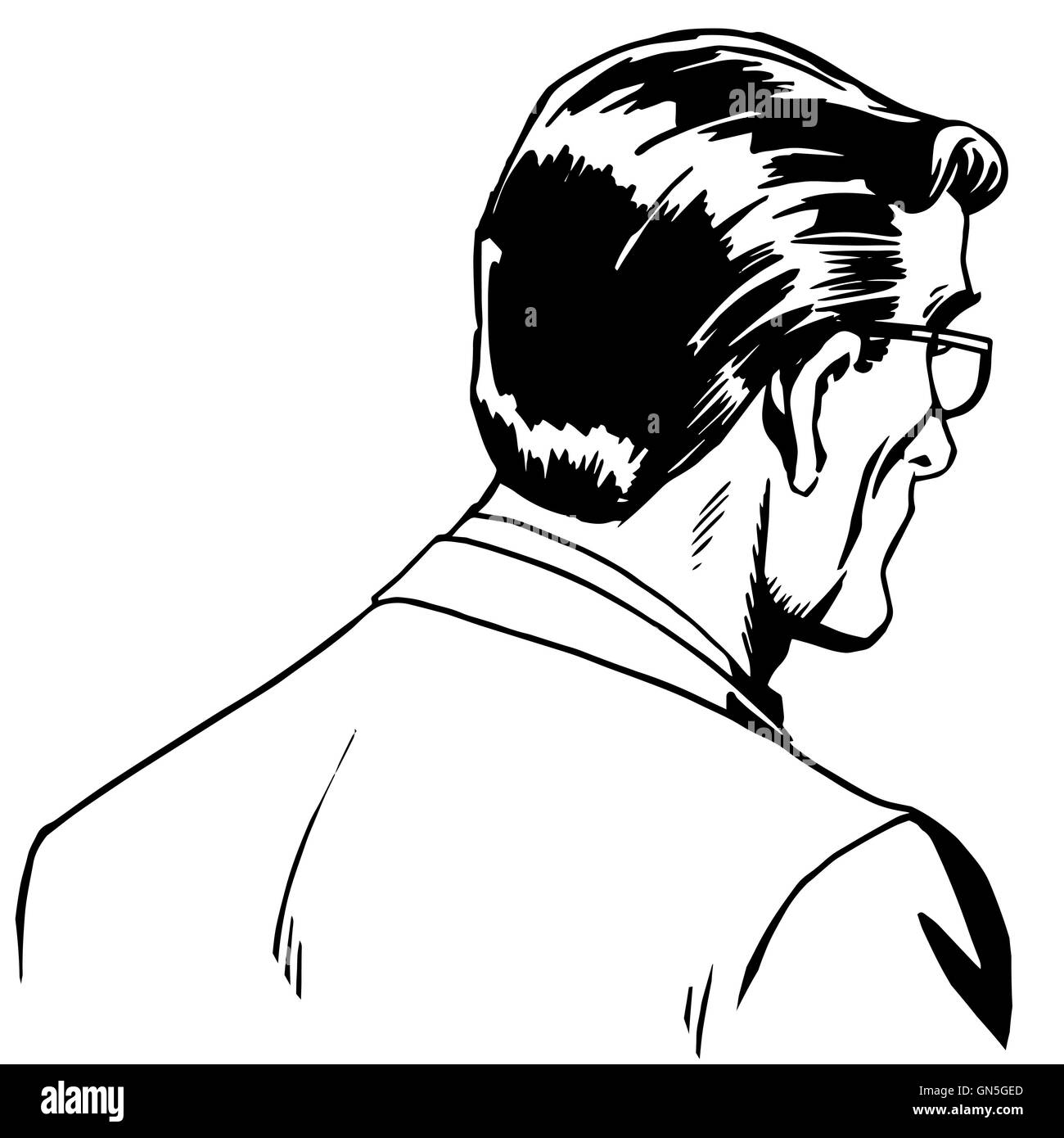 Man silhouette back Stock Vector Images - Alamy