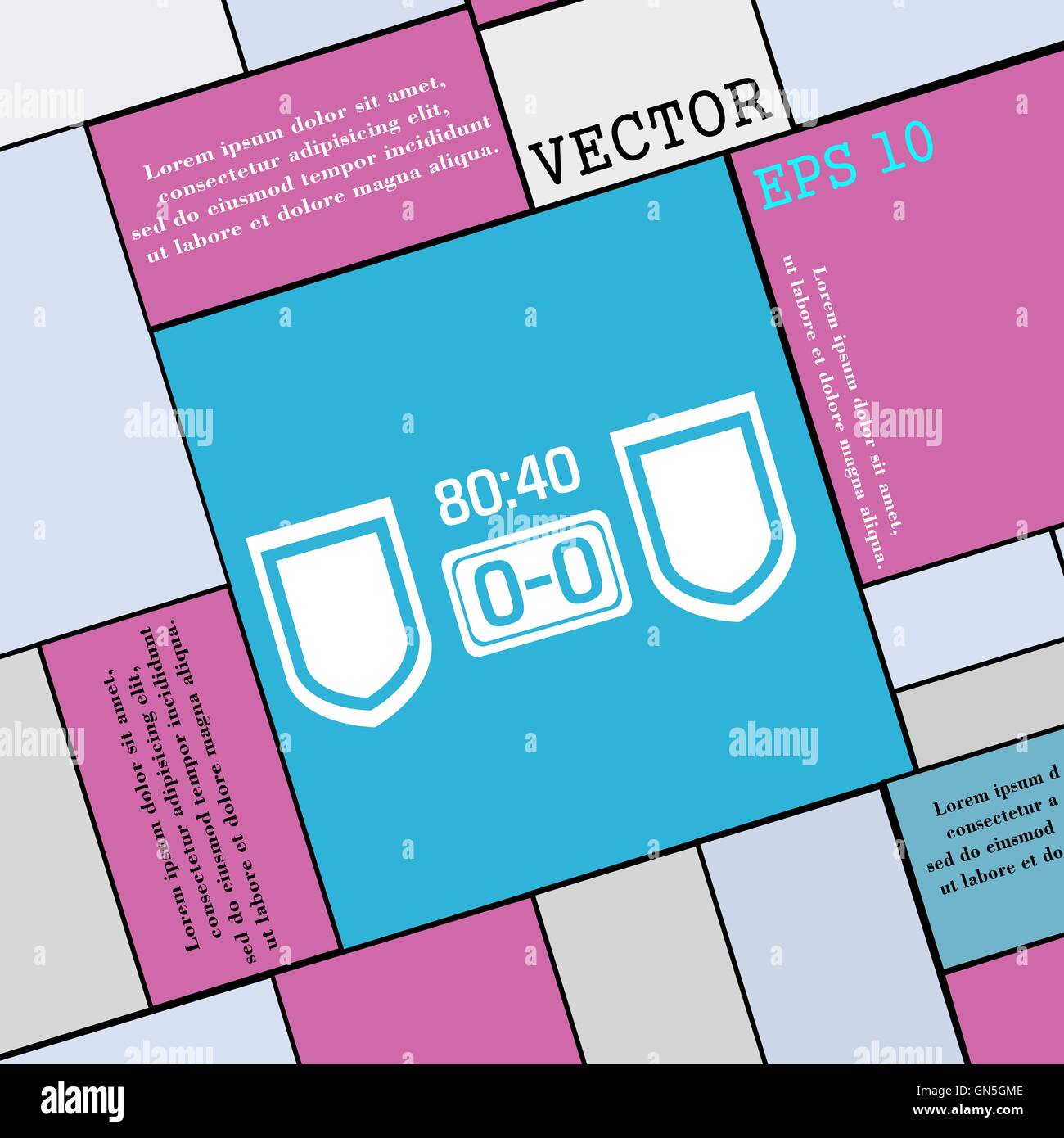 Scoreboard icon sign. Modern flat style for your design. Vector Stock ...