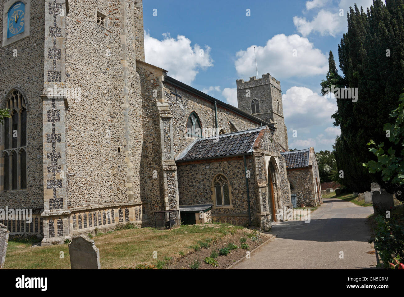 St Mary's Church with the tower of St Michael's in the foreground ...