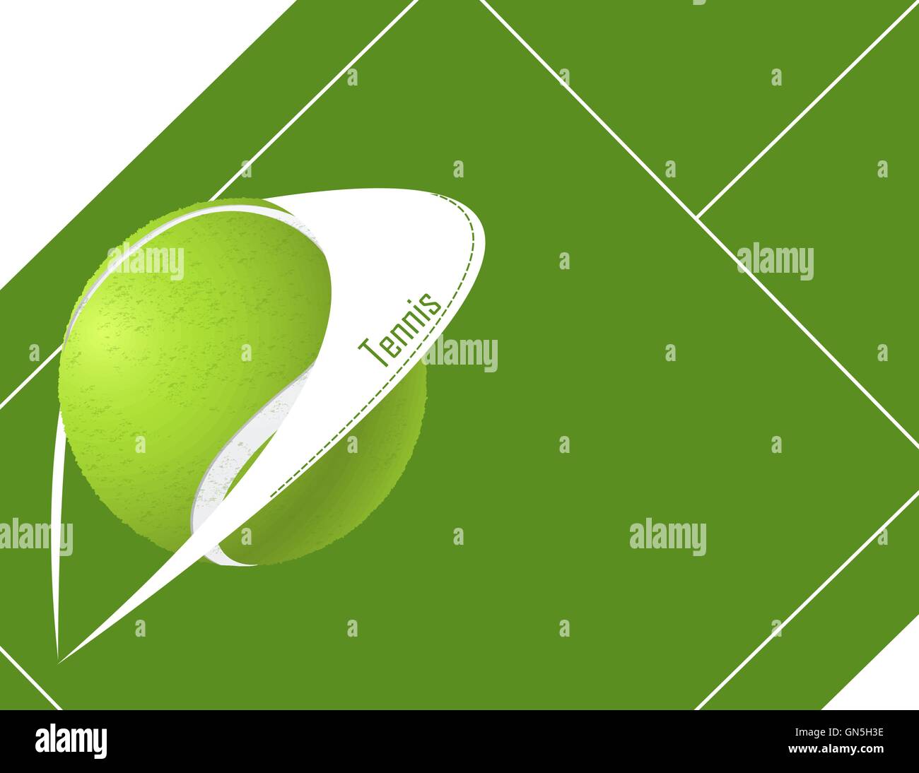 tennis background with ball. vector Stock Vector Image & Art - Alamy
