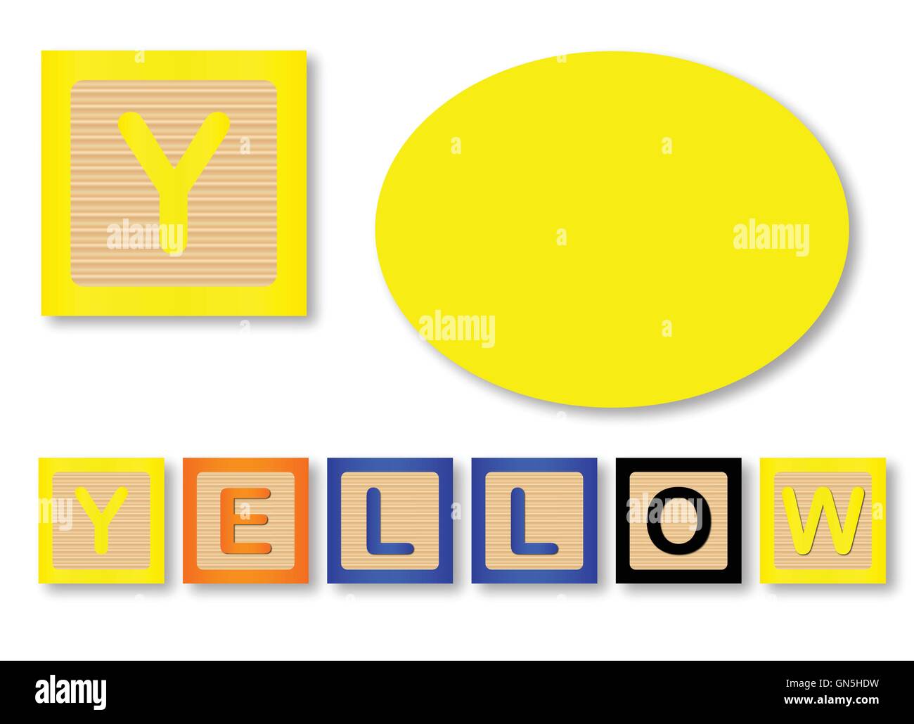Y Is For Yellow Stock Vector Image & Art - Alamy