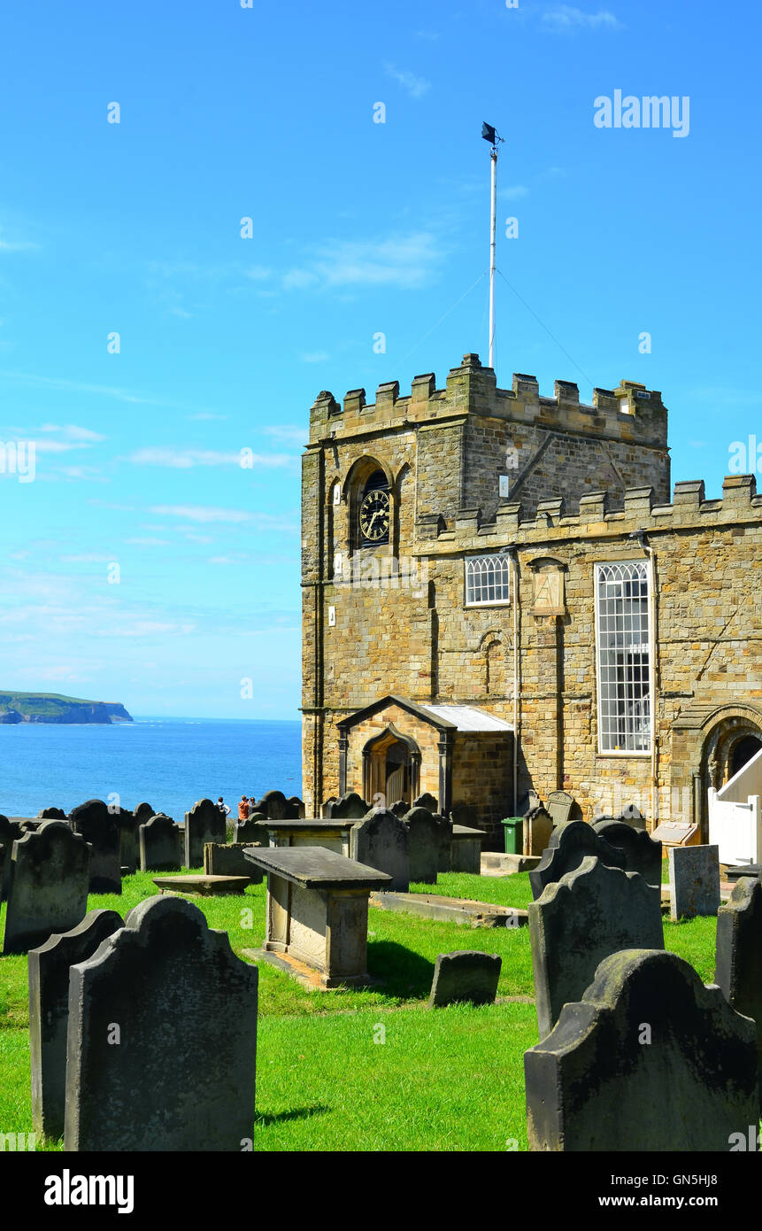 St Mary's Church Whitby North Yorkshire England UK Stock Photo - Alamy