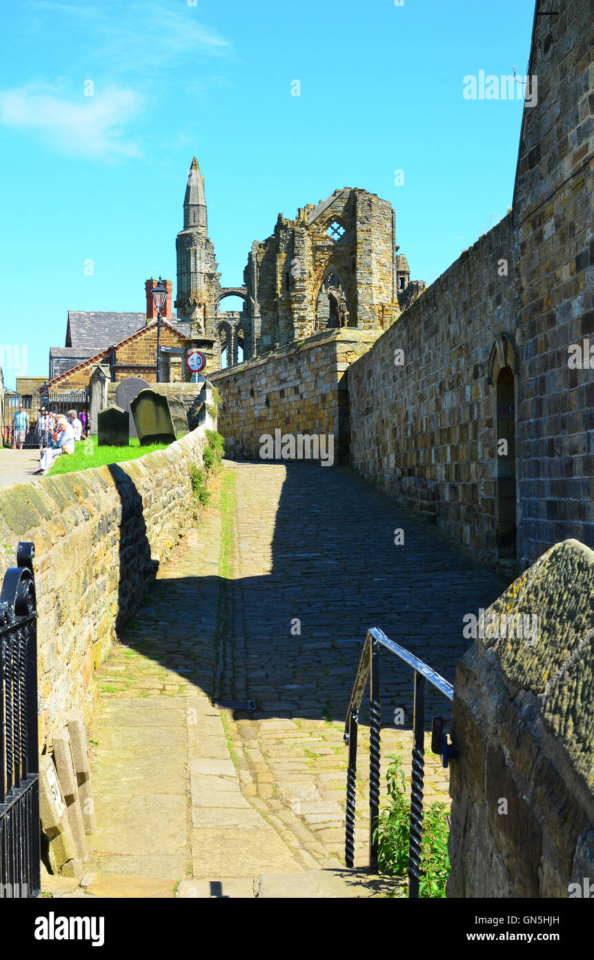Whitby Abbey North Yorkshire Moors England UK Stock Photo - Alamy