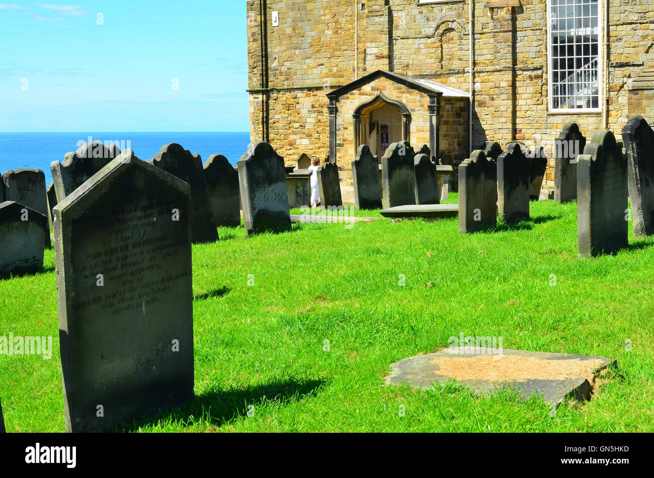 St Mary's Church Whitby North Yorkshire England UK Stock Photo - Alamy