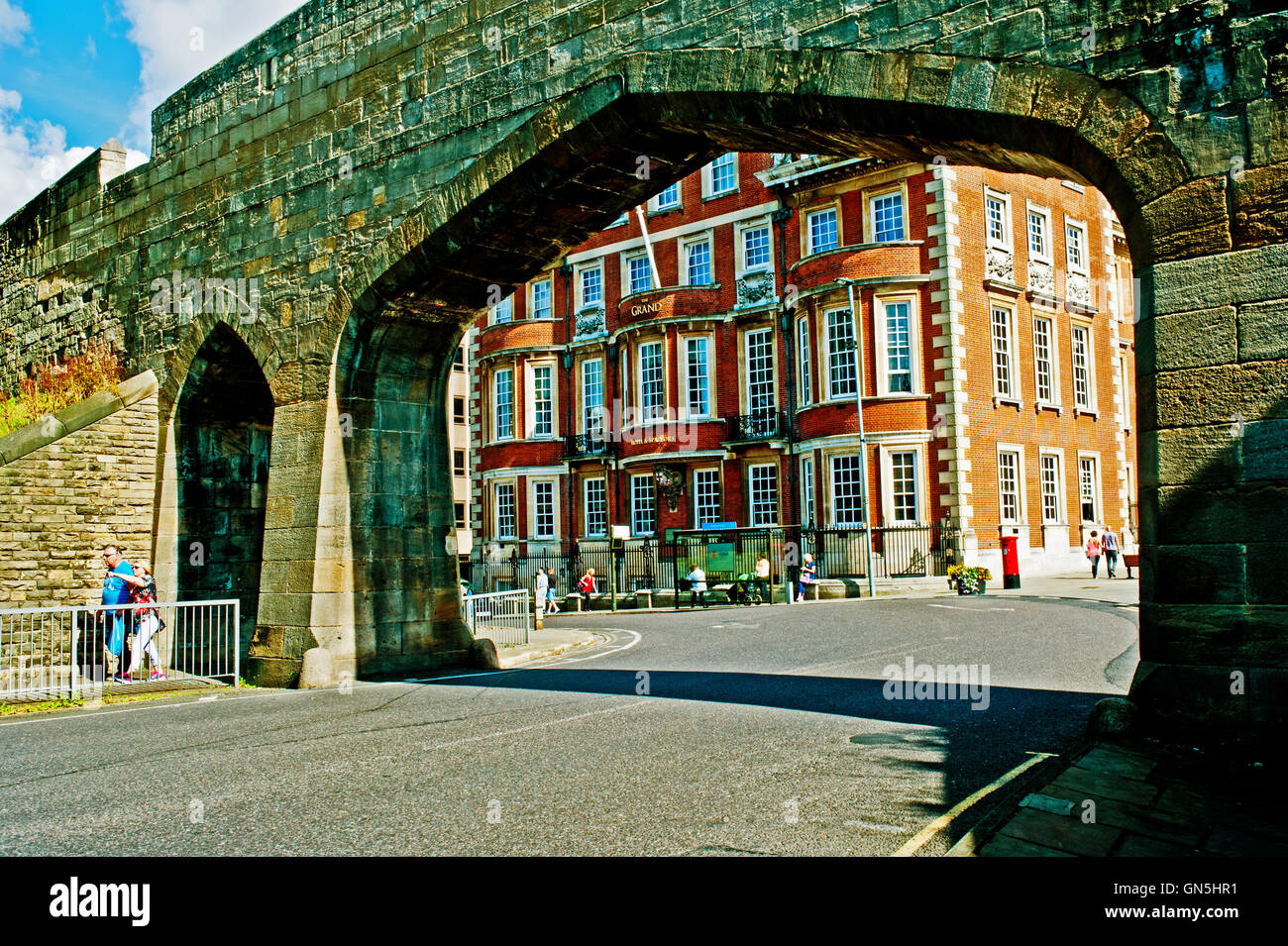 Archway in City Walls, York Stock Photo - Alamy