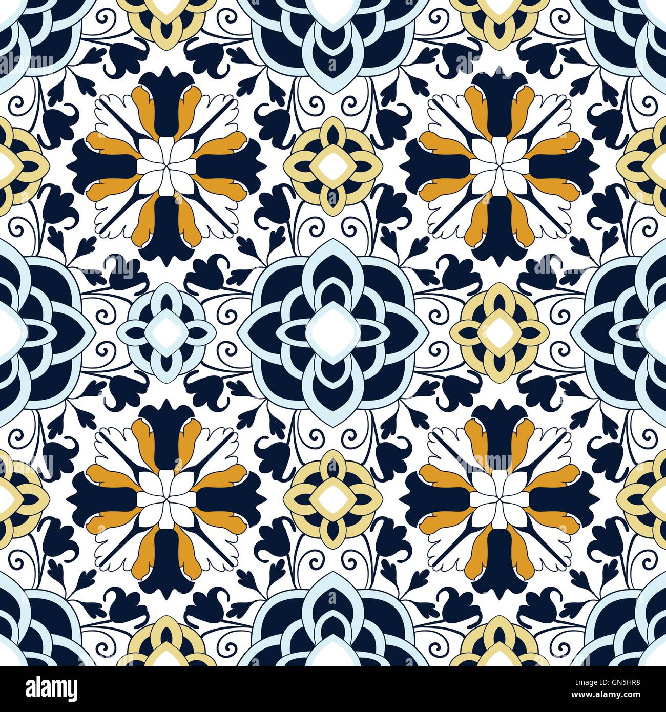 Seamless colourful ornament tiles Stock Vector Image & Art - Alamy