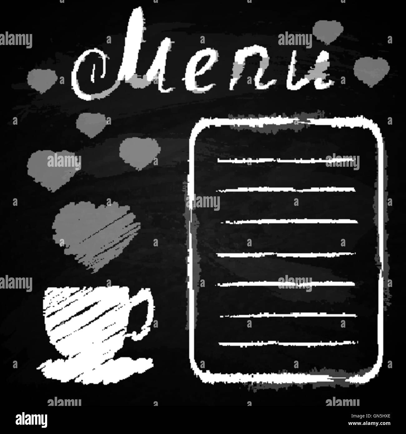 Blackboard restaurant sign Stock Vector Images - Alamy