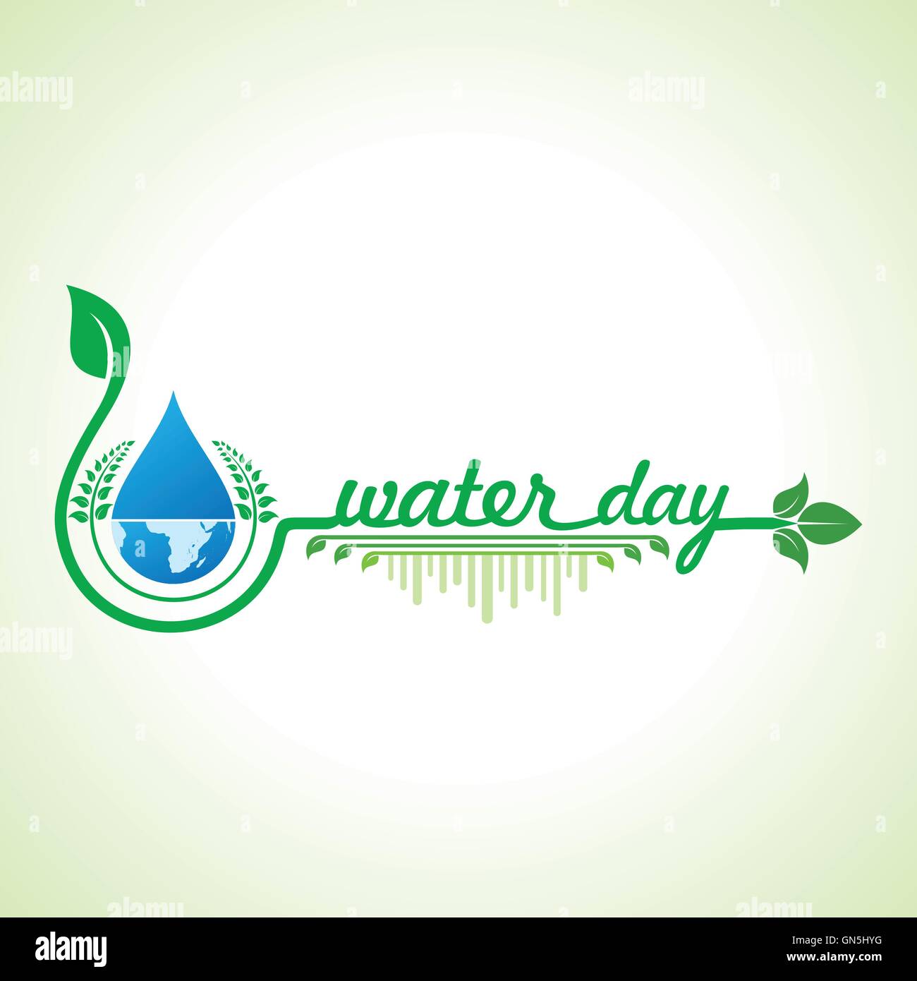 Creative World Water Day Greeting stock vector Stock Vector Image & Art ...