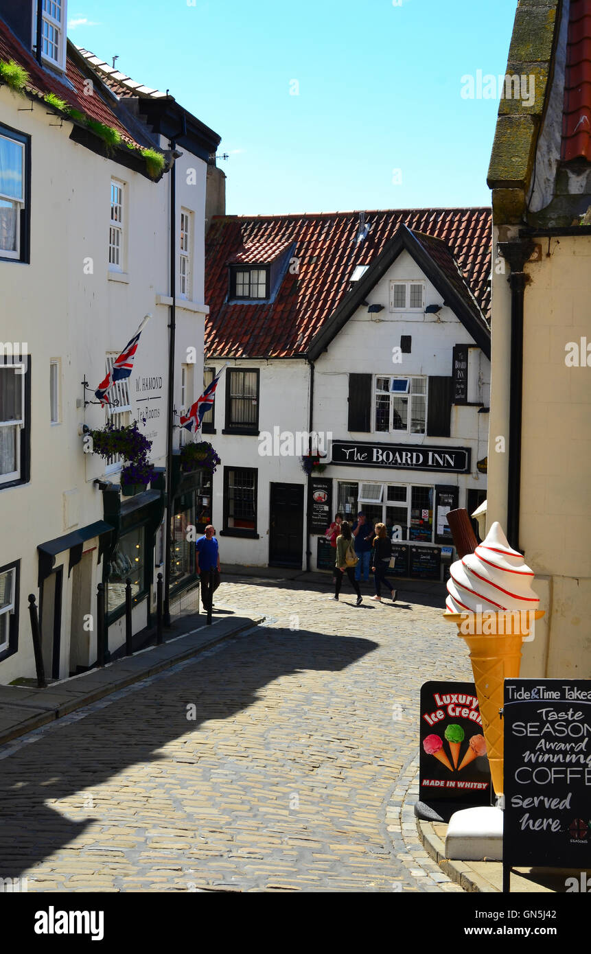 Old town centre, Whitby, East Coast, North Yorkshire, England, United ...