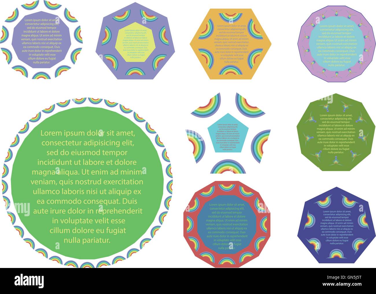 Set of geometric labels Stock Vector Image & Art - Alamy