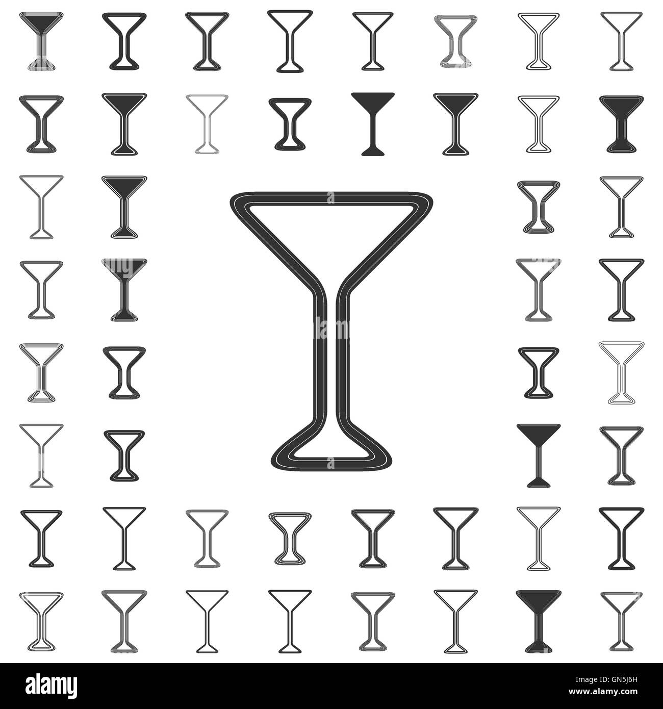 Line cocktail Black and White Stock Photos & Images - Alamy