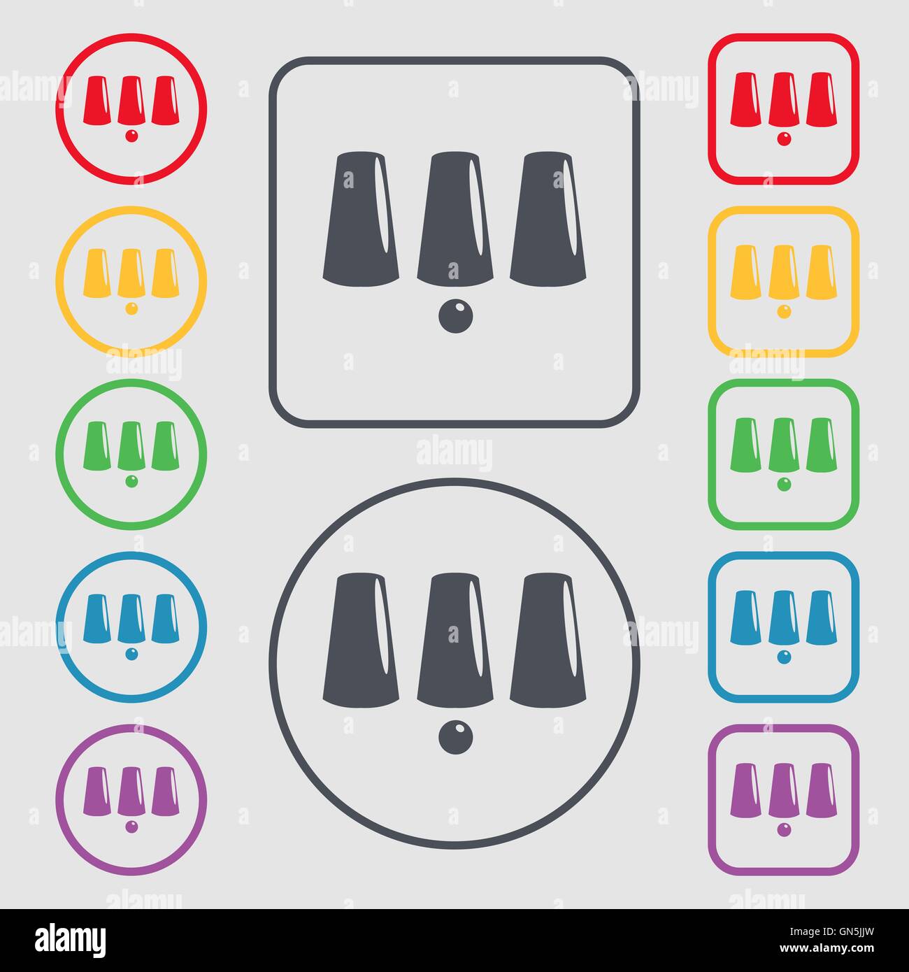 Three cups game Stock Vector Images - Alamy