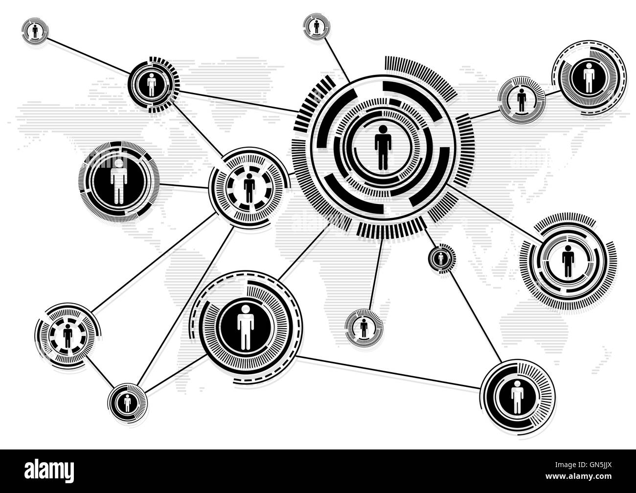 Connecting people social network icon hi-res stock photography and ...