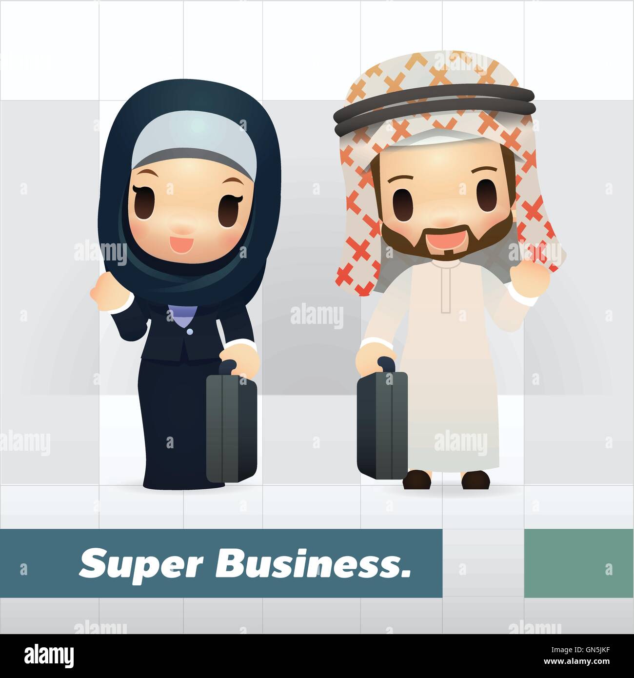 Saudi Arab Business man and Business women Stock Vector Image & Art - Alamy