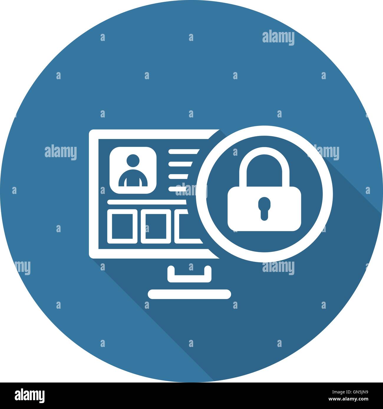 Online Protection Icon. Flat Design Stock Vector Image & Art - Alamy