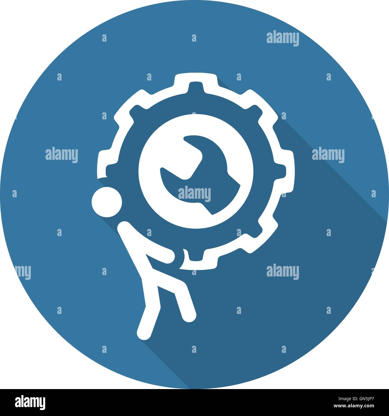 Maintanance and Repair Services Icon. Flat Design Stock Vector Image ...