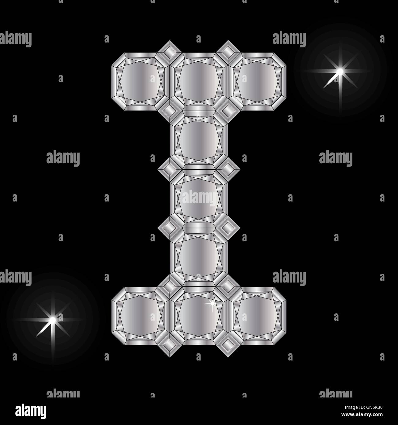 Letter i metal Stock Vector Images - Alamy