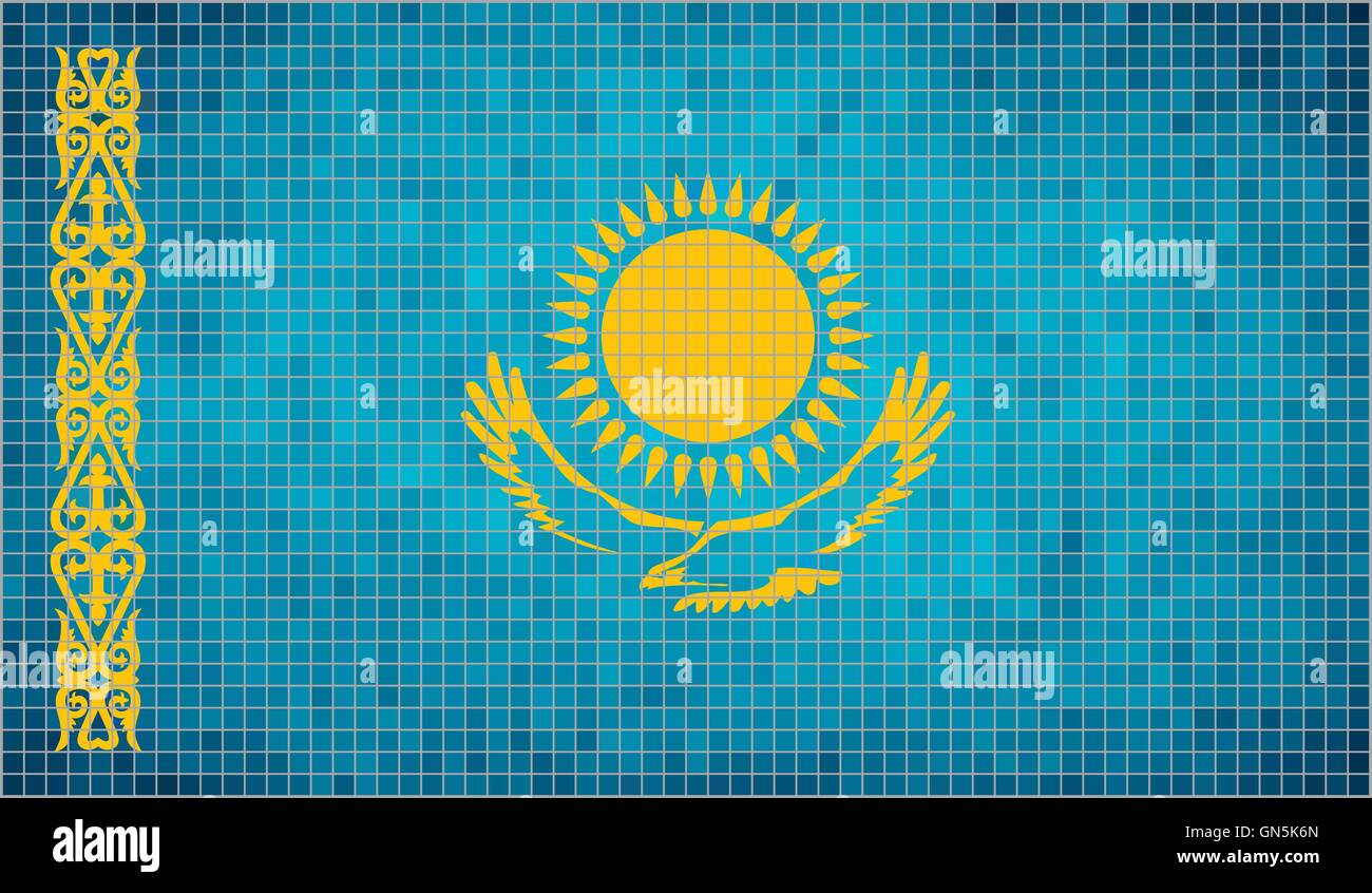 Flag kazakhstan grunge abstract hi-res stock photography and images - Alamy