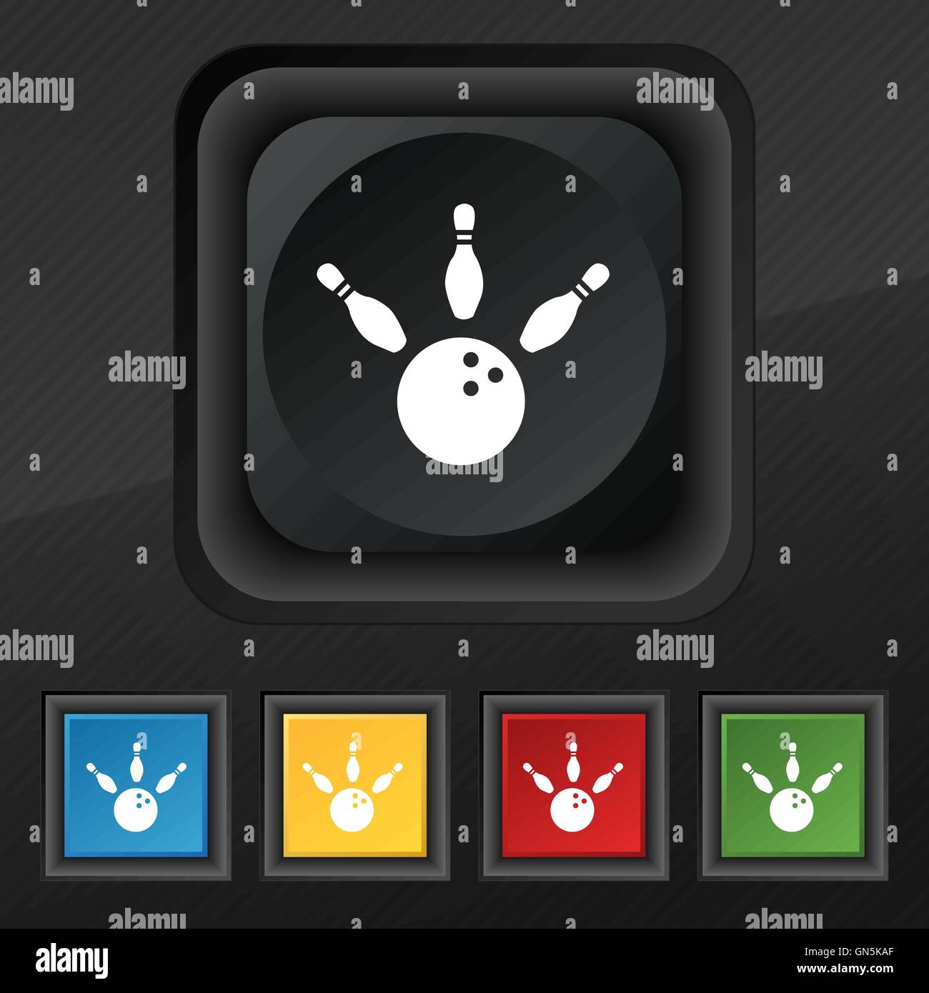 Five pin bowling hi-res stock photography and images - Alamy