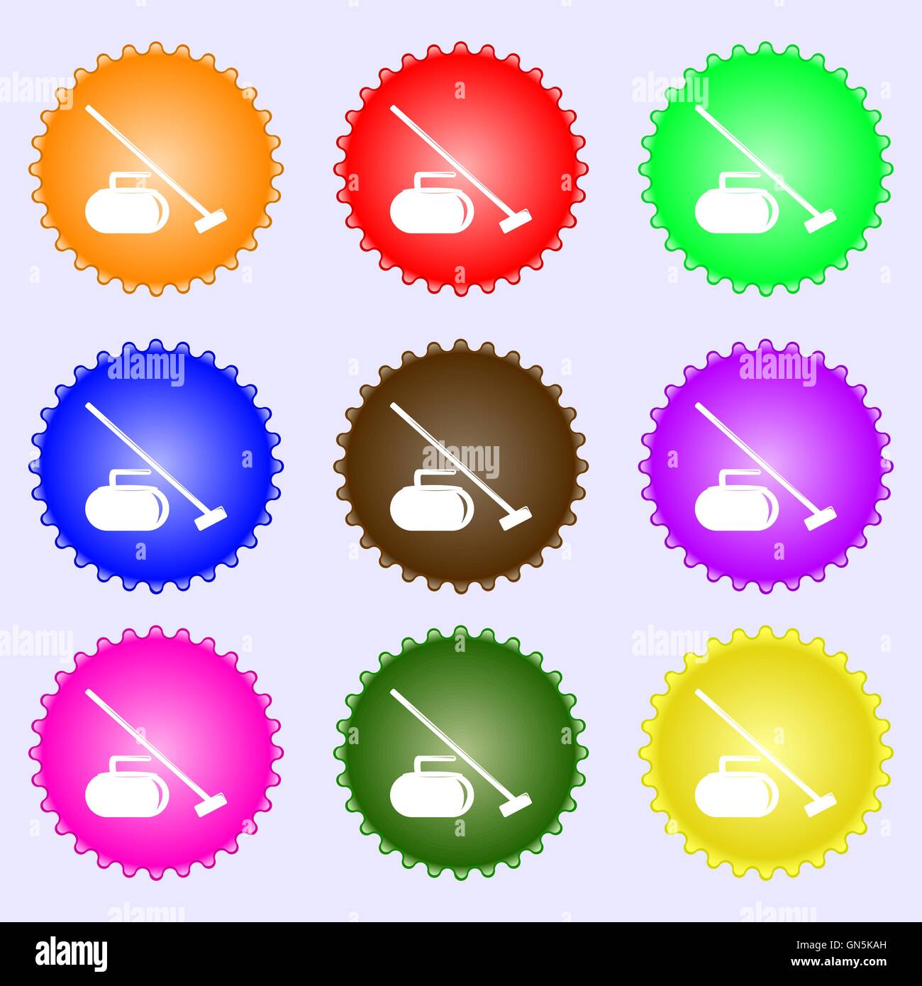 Curling game view Stock Vector Images - Alamy