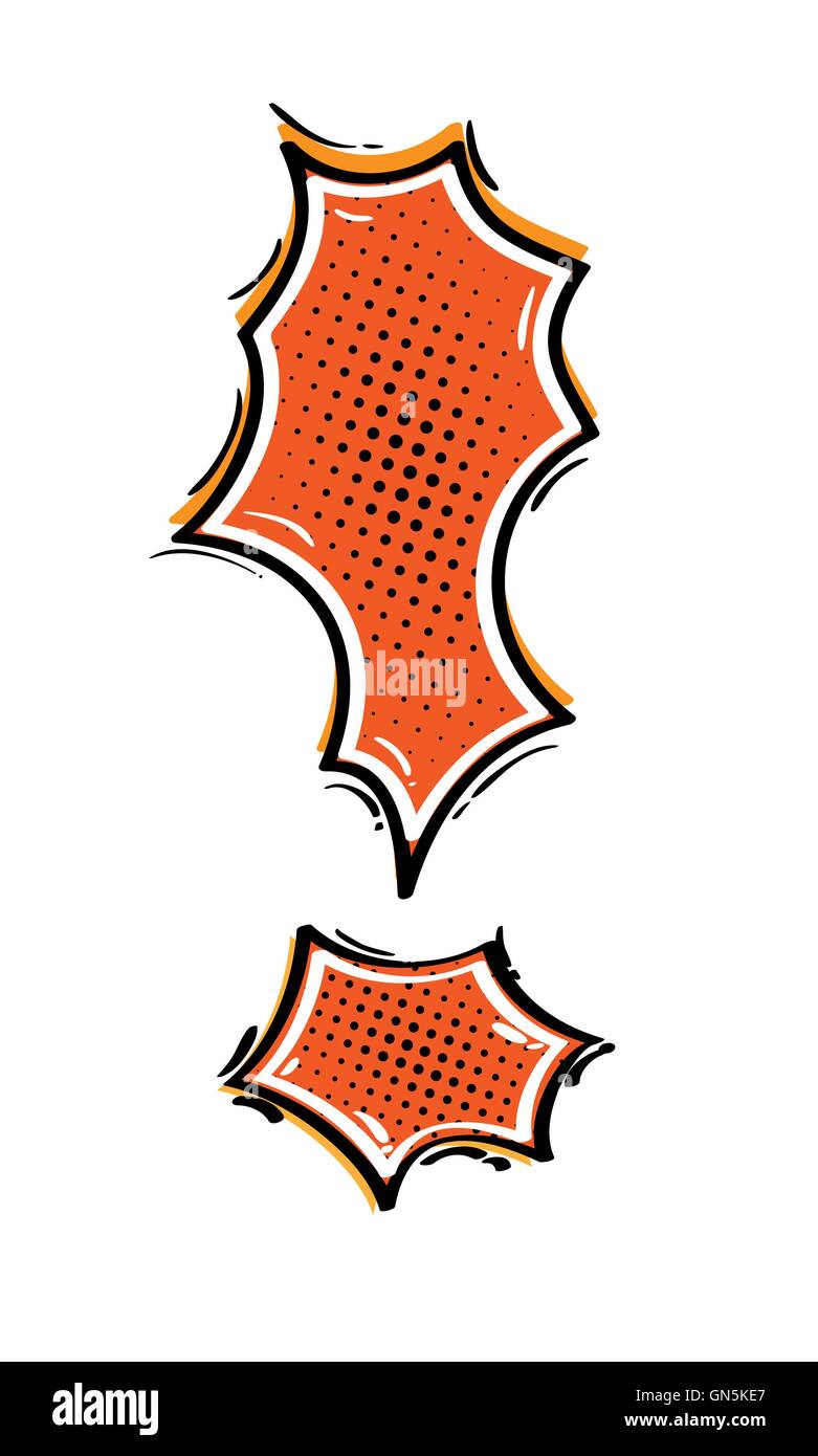 comic exclamation mark Stock Vector Image & Art - Alamy