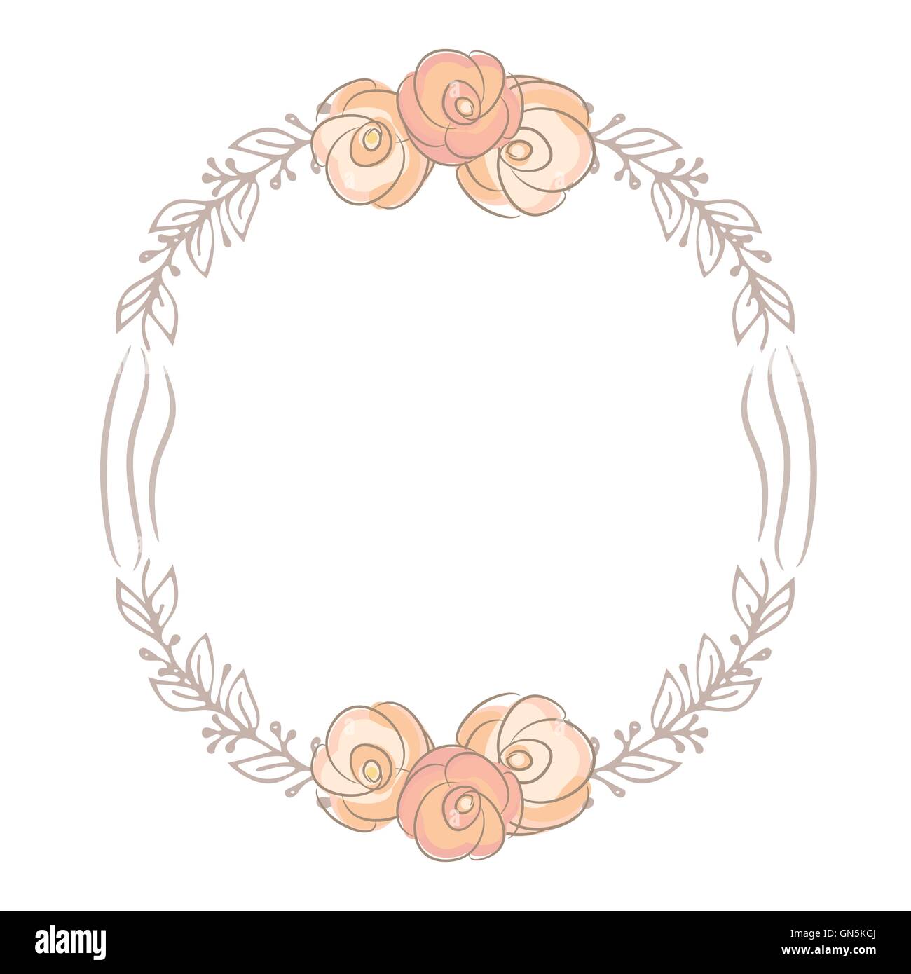 Vintage flower card Cut Out Stock Images & Pictures - Alamy