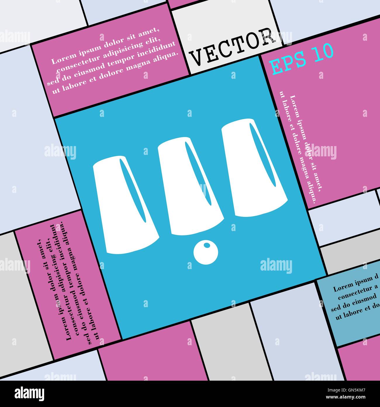 Three cups game Stock Vector Images - Alamy