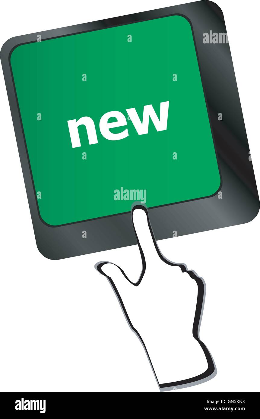 Start modern computer keyboard Stock Vector Images - Alamy