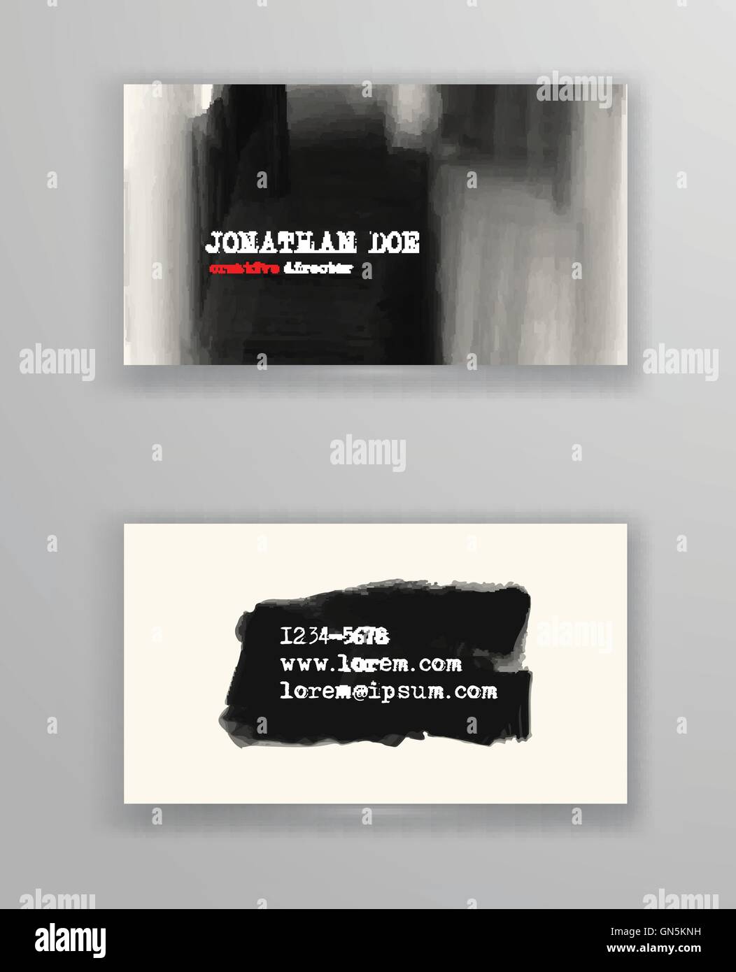 Abstract grunge business card Stock Vector Images - Alamy