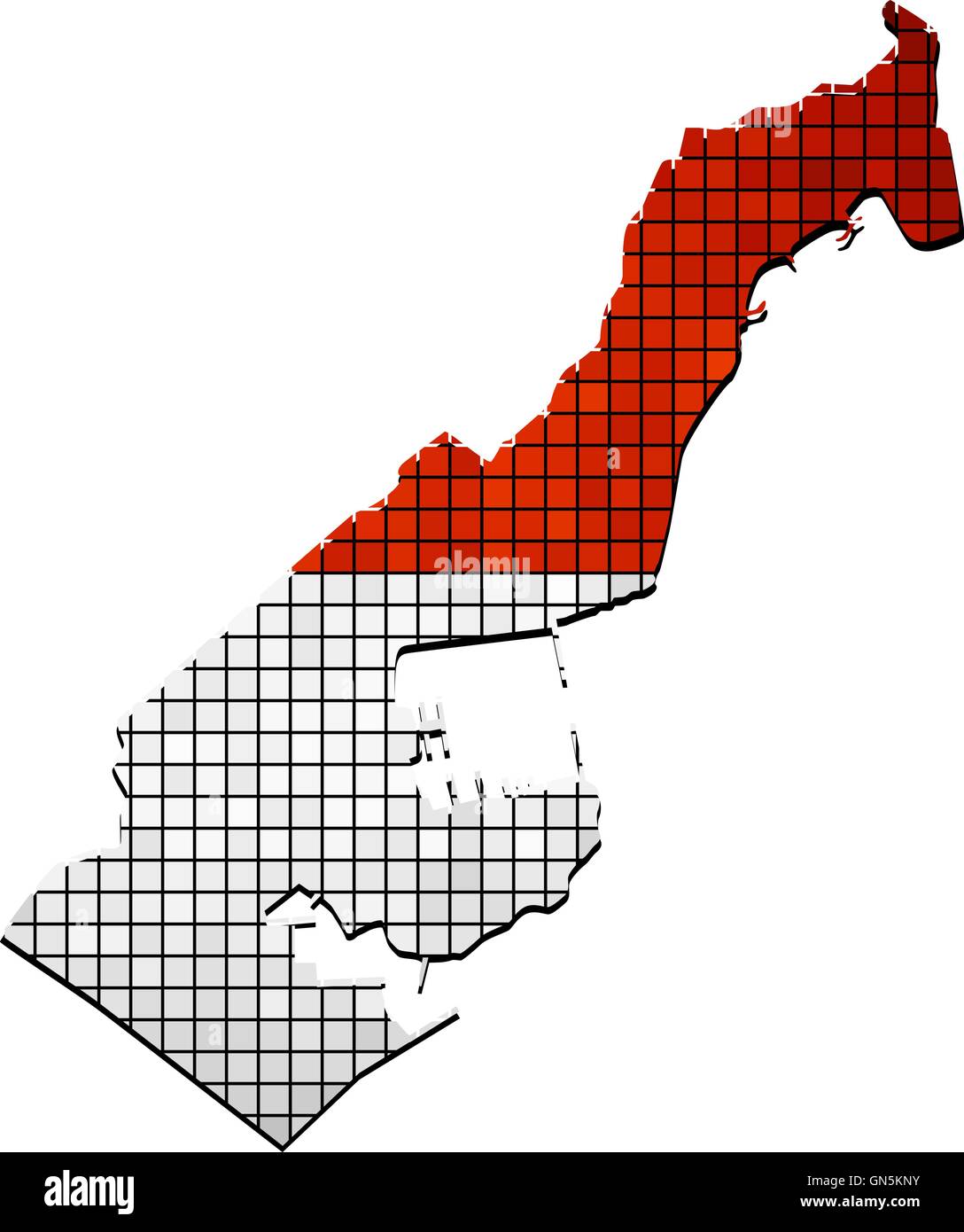Monaco map hi-res stock photography and images - Alamy