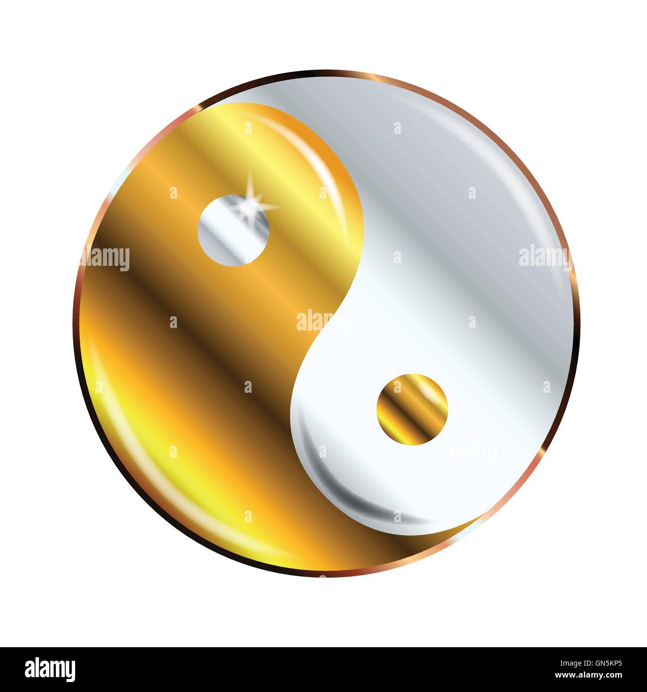 Red blue yin yang Cut Out Stock Images & Pictures - Alamy