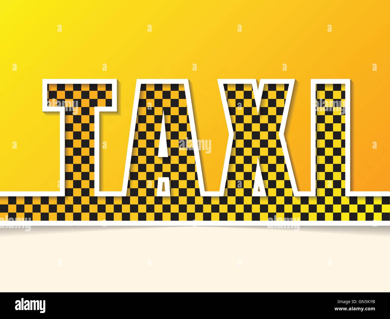 American taxi sign Stock Vector Images - Alamy