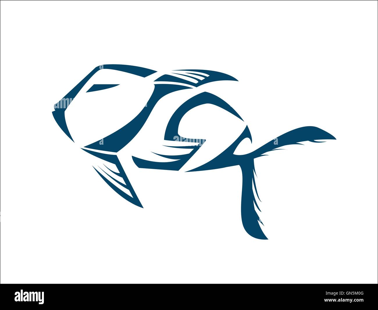 fish logo typography Stock Vector Image & Art - Alamy