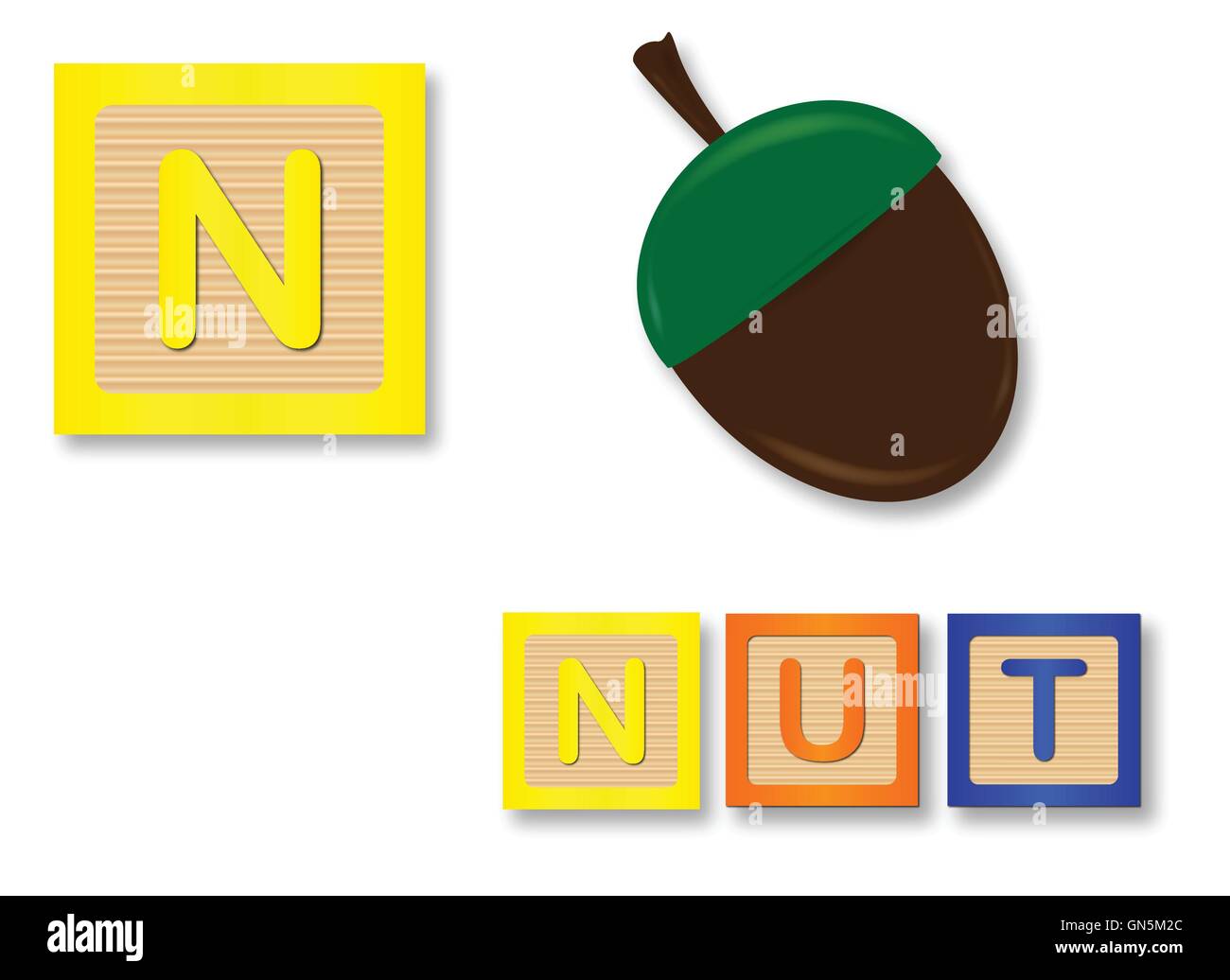 Nut and children Stock Vector Images - Alamy