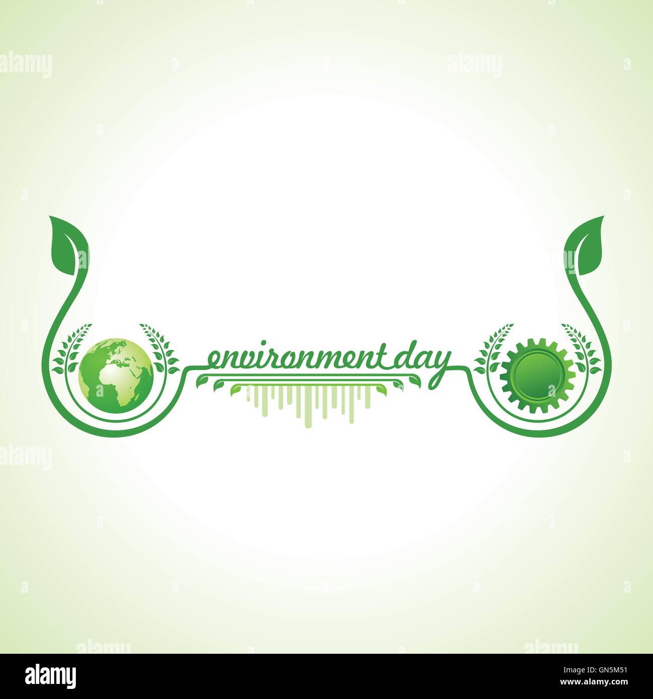 world environment day greeting design stock vector Stock Vector Image ...